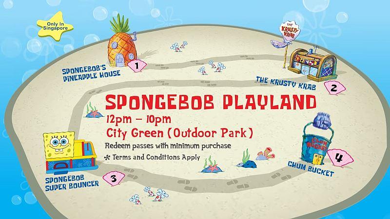 Top things to do at the Outdoor Spongebob Playland - Weekender.Com.Sg