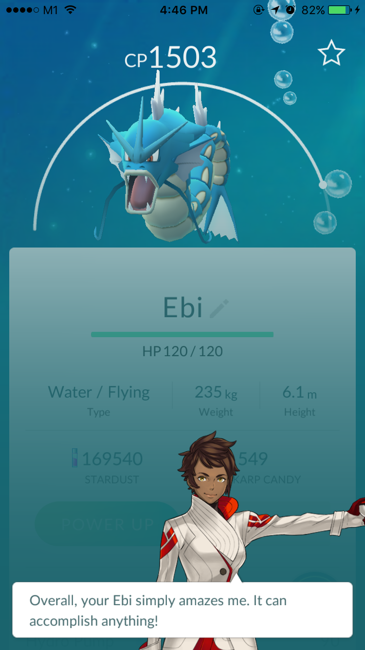 Guide To Pokemon Go's "Appraise" Phrases - Weekender.Com.Sg