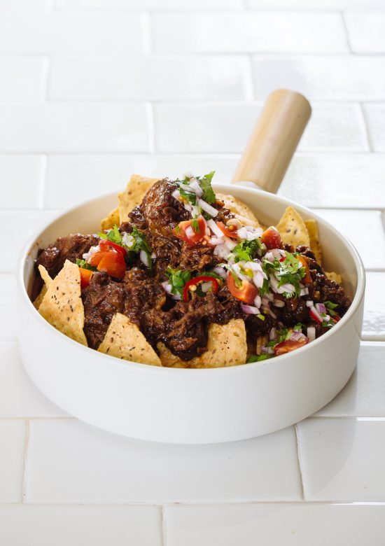 Recipe: Multigrain Chips With Braised Oxtail And Coriander Salsa - Weekender.Com.Sg
