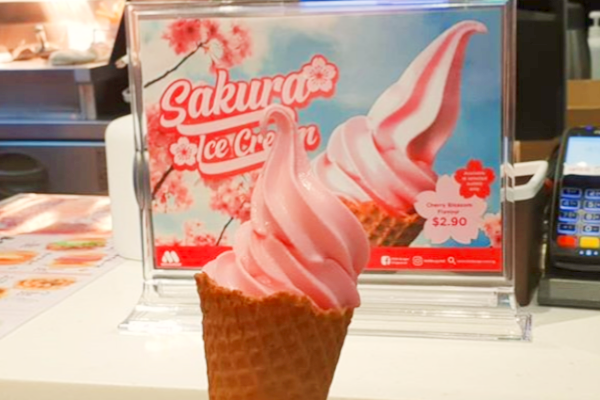 MOS Burger Singapore Serves Up Cheerful Pink Sakura Ice Cream At Our ...