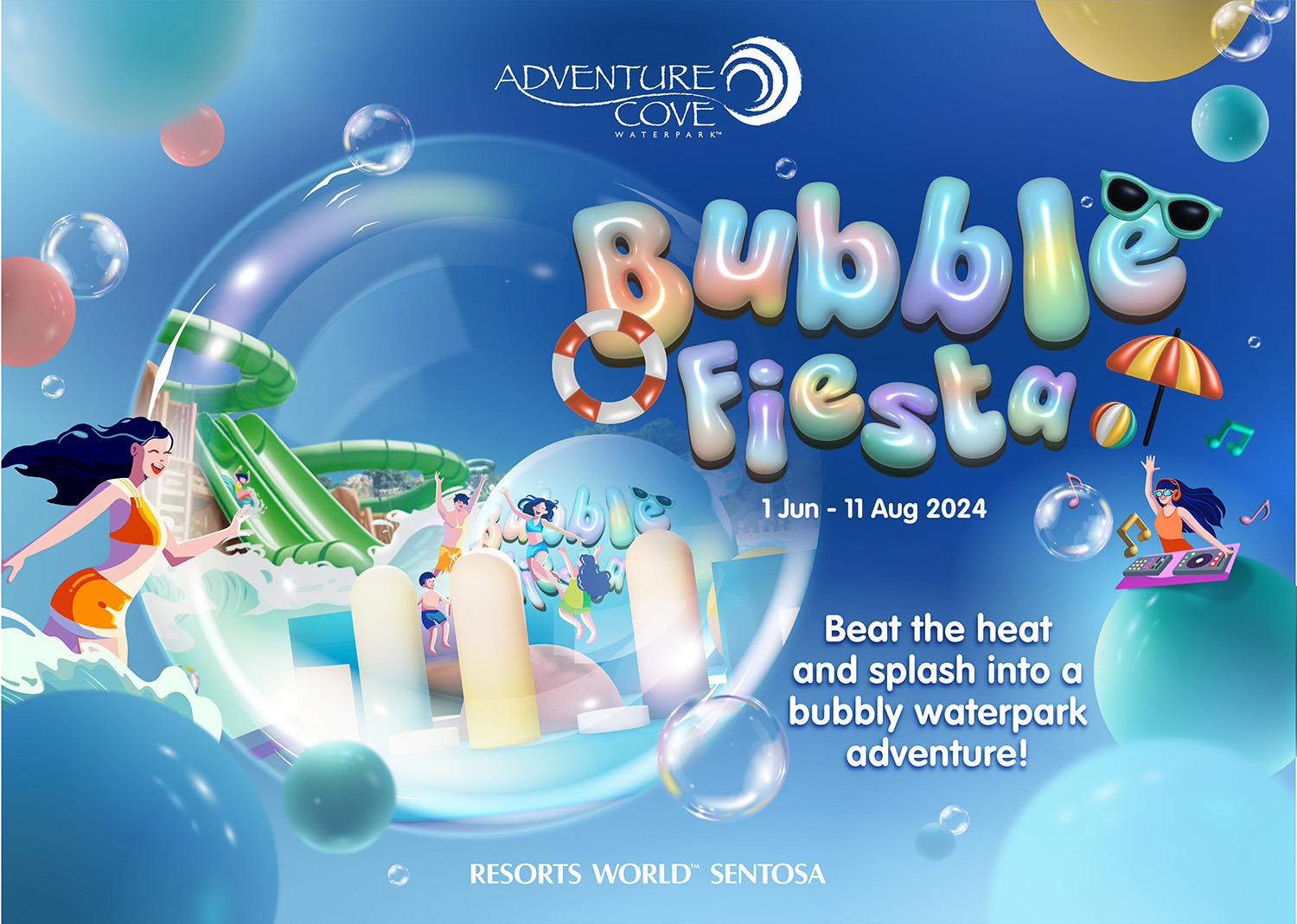Dive into Bubbly Fun: Adventure Cove Waterpark Unveils Bubble Fiesta ...