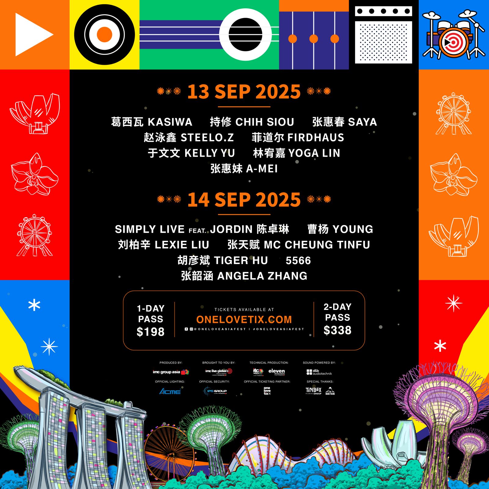 One Love Asia Festival Returns To Singapore With A-mei And Angela Zhang ...